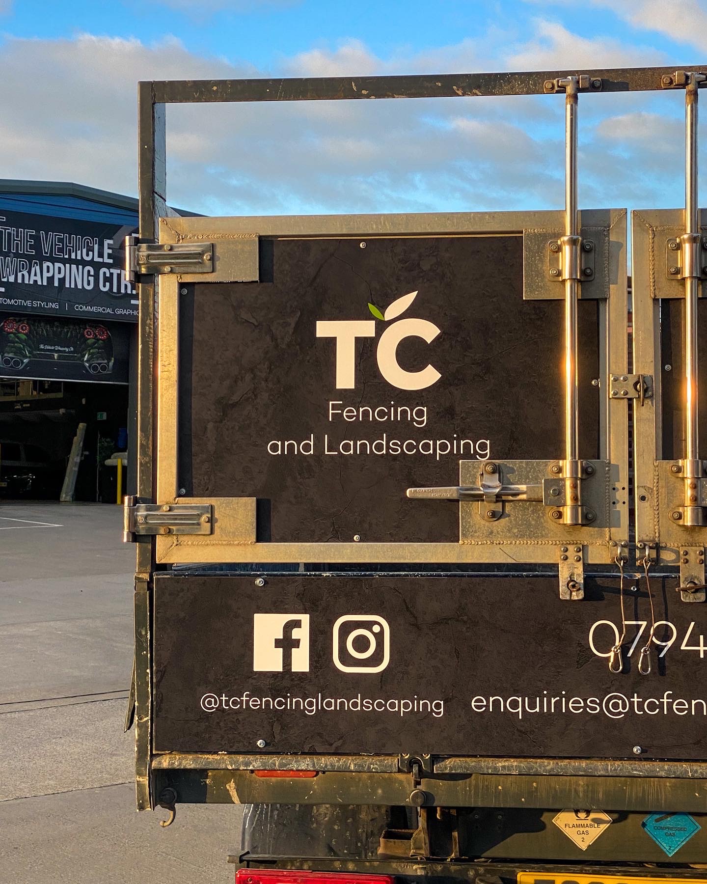TC Fencing & Landscapes - Ford Transit Tipper - Commercial Project