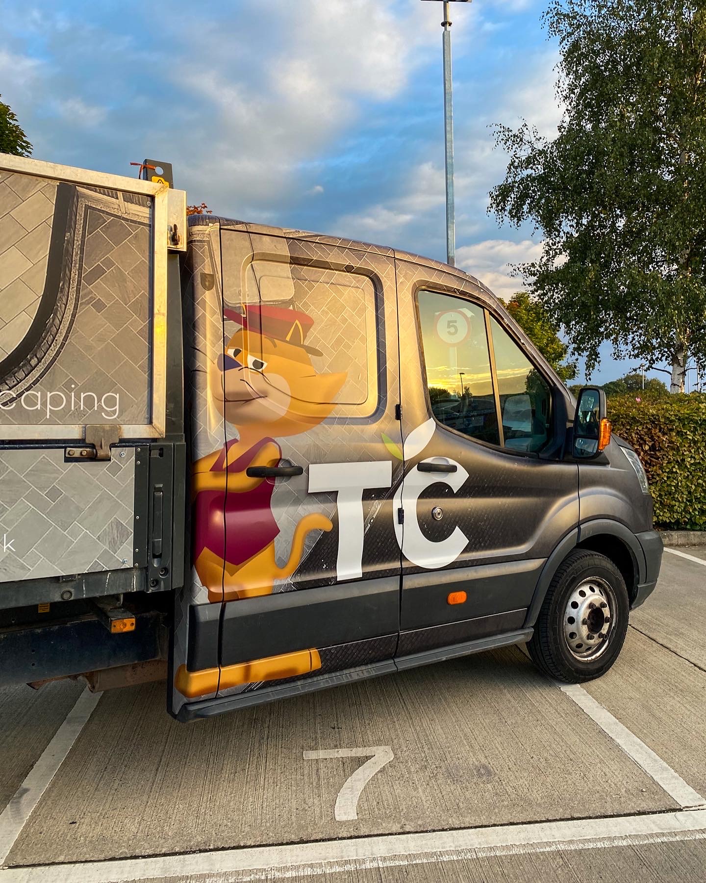 TC Fencing & Landscapes - Ford Transit Tipper - Commercial Project