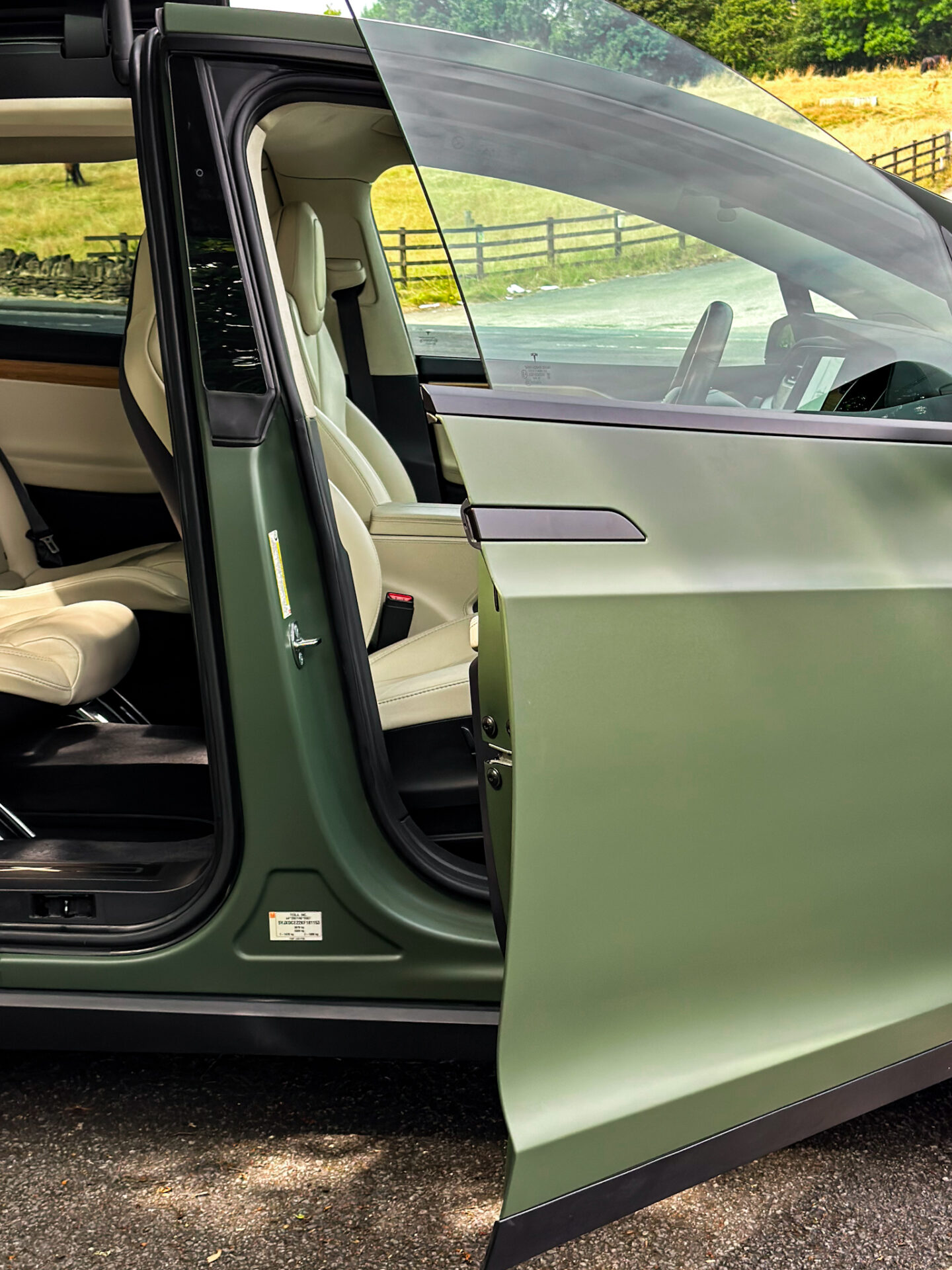 Tesla Model X - Military Green - Personal Wrapping Project