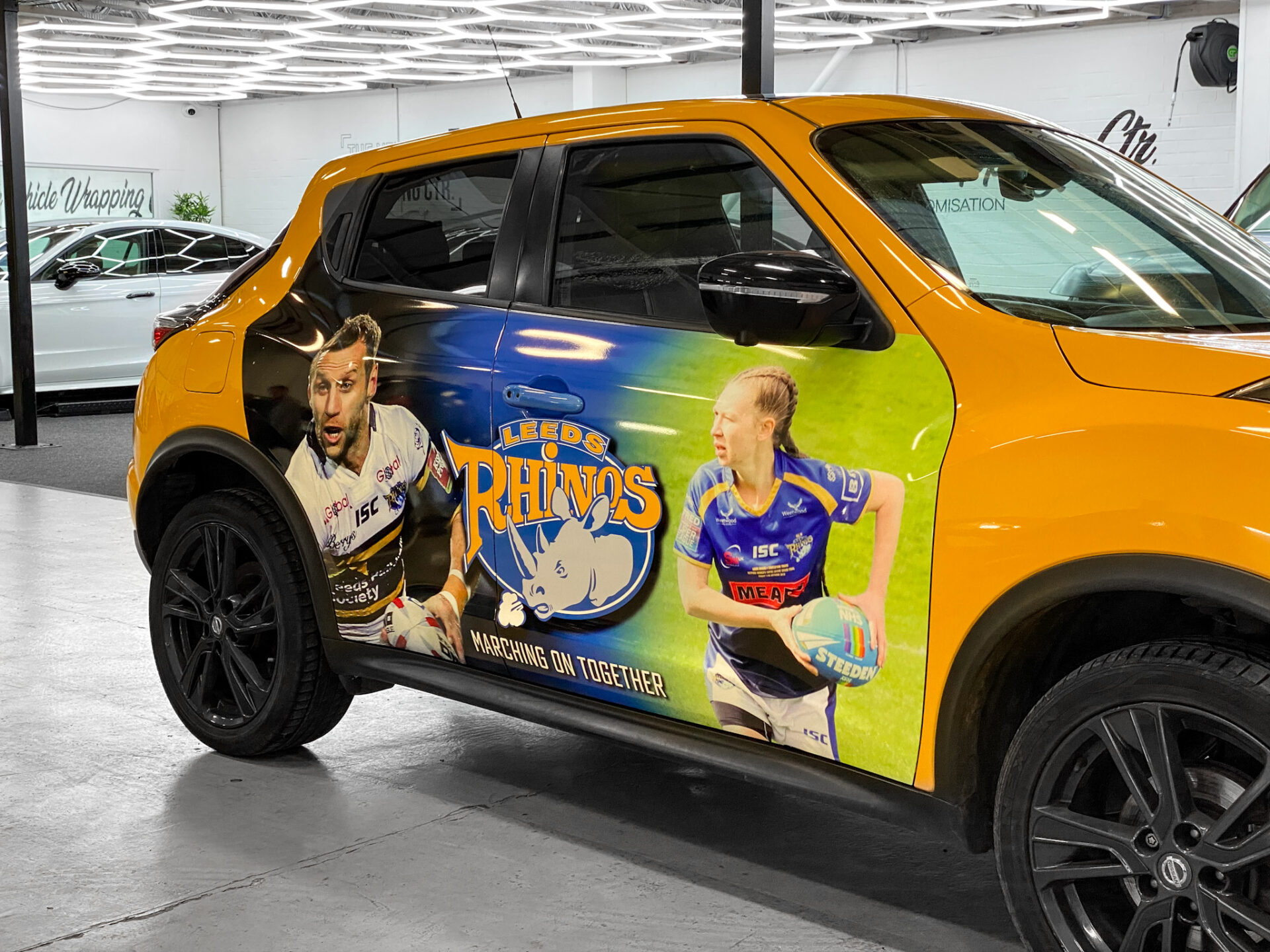 Leeds Rhinos & Rob Burrows Tribute Partial Wrap - Commercial Project