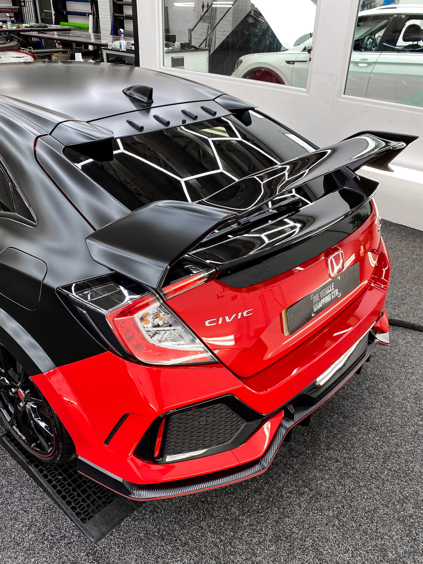 Honda Civic Type-R - Satin Black Partial Wrap - Personal Wrapping Project