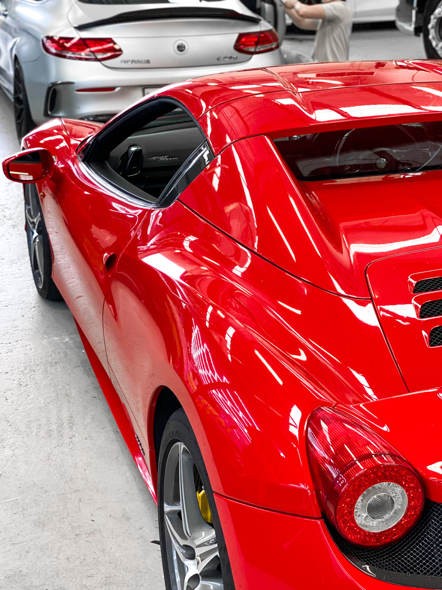 Ferarri 458 Spider - Gloss Black Roof Wrap - Personal Wrapping Project