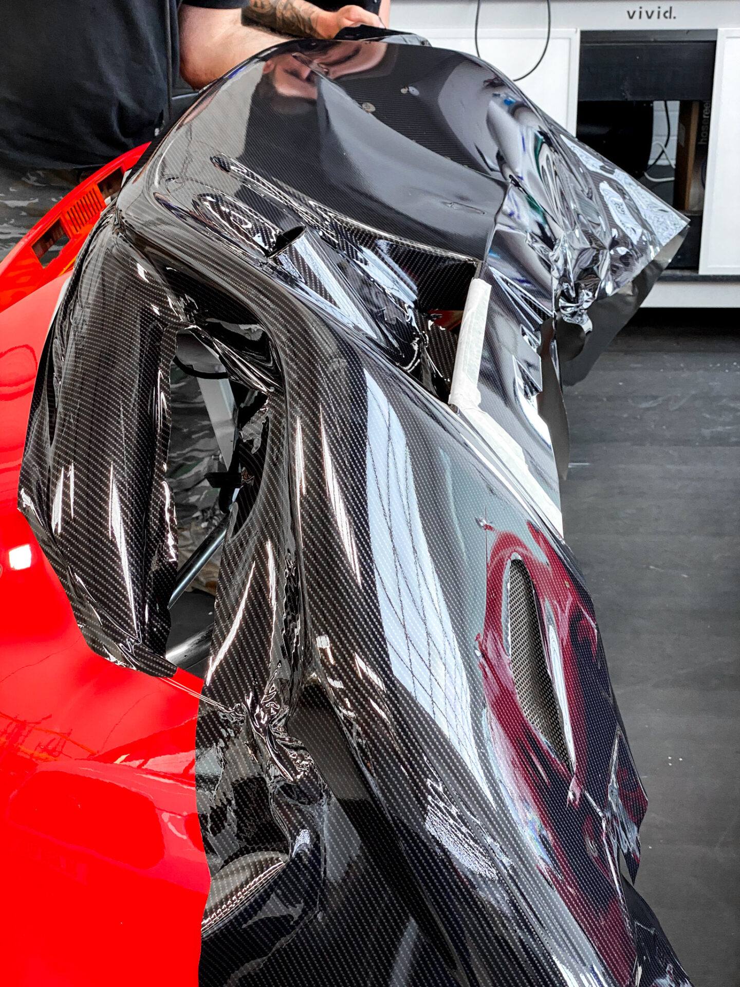 Ferrari FF - Gloss Carbon Fibre Rear Diffuser - Personal Wrapping Project